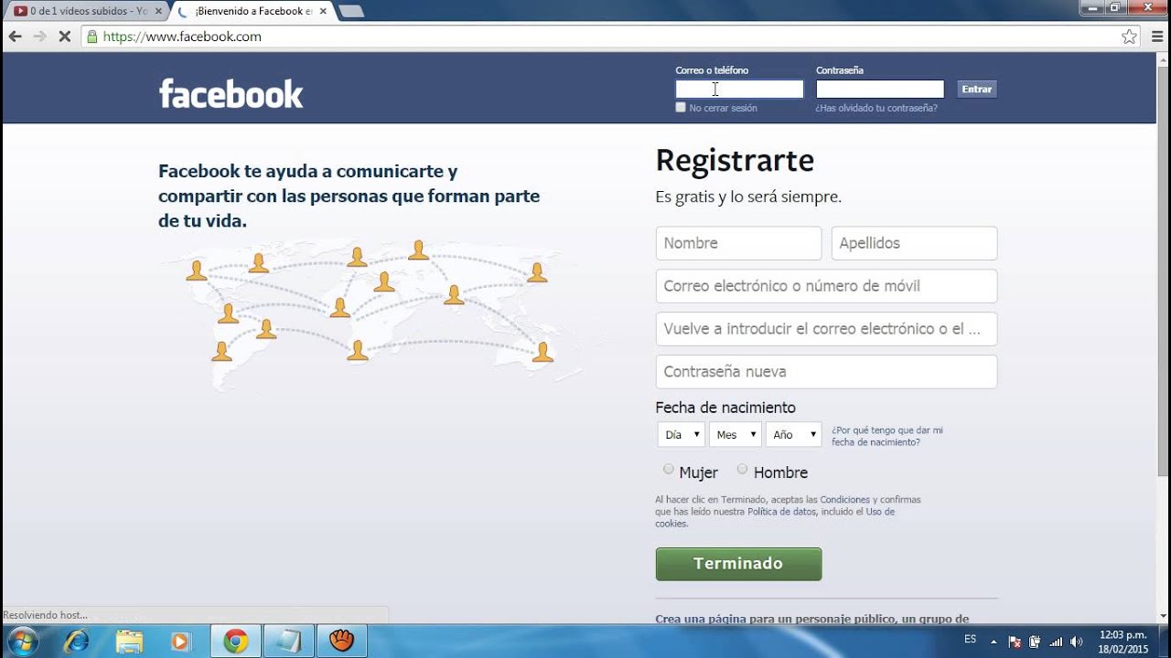 Explicacion de como ingresar a Facebook. - YouTube
