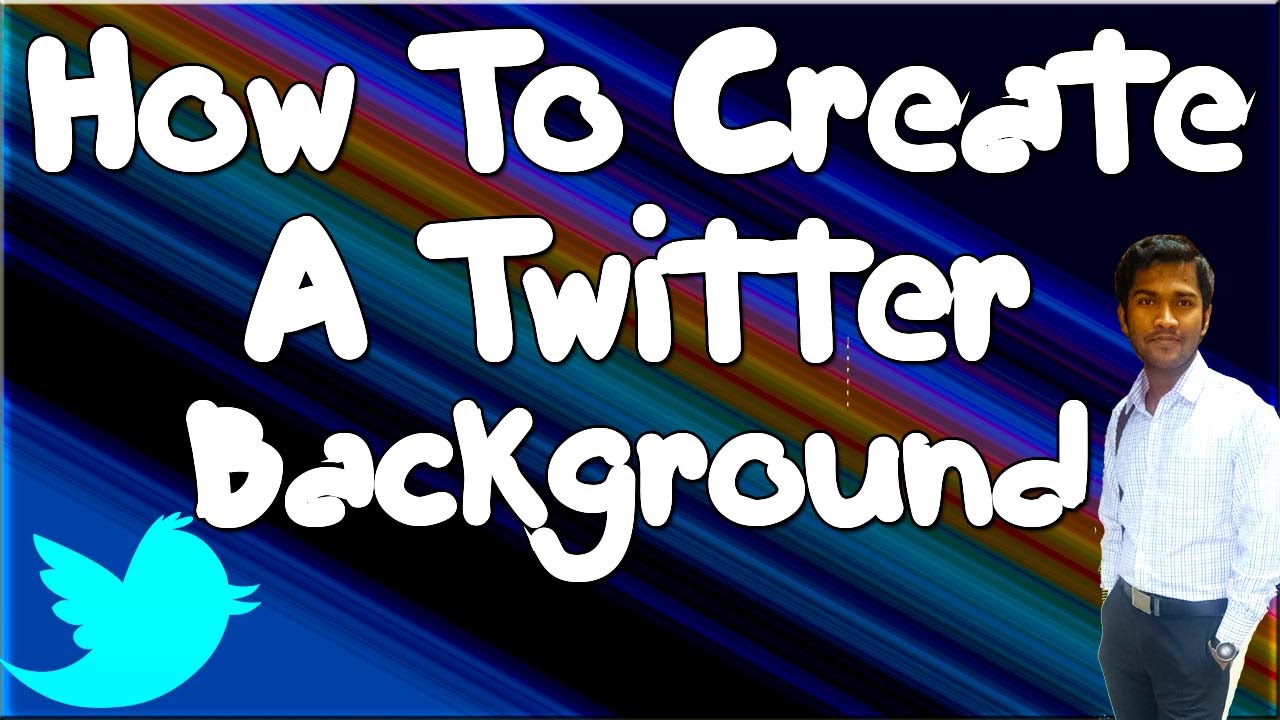 How To Create A Twitter® Background - YouTube