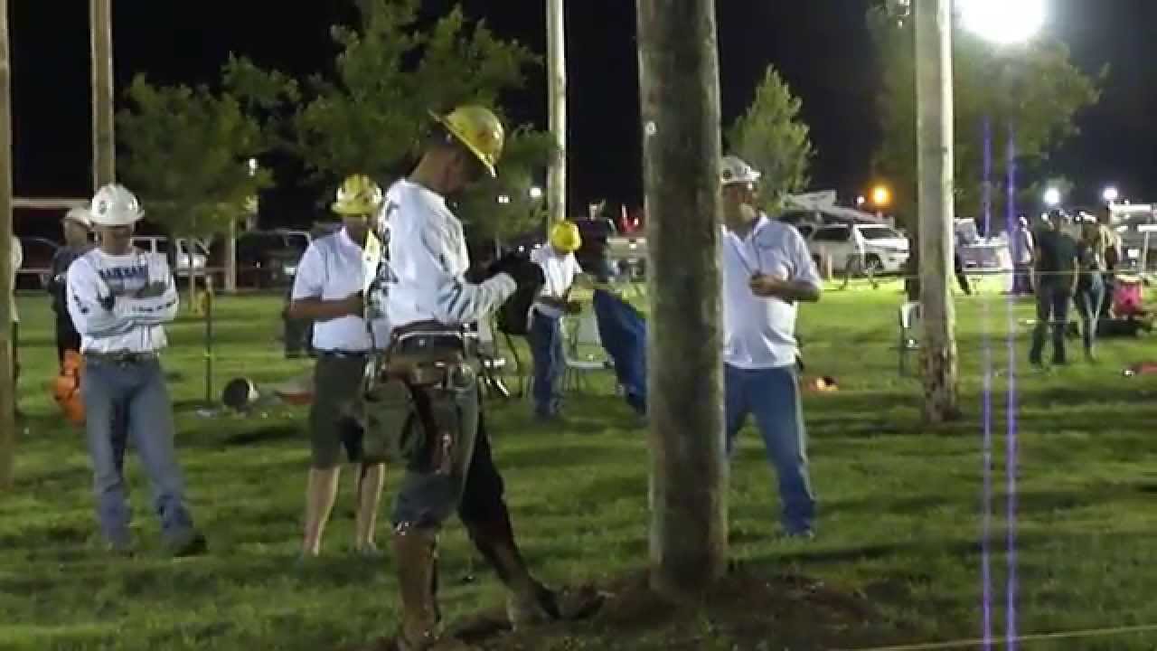 2014-06-27 Pole Climb/Lone Star Lineman Rodeo-Ken - YouTube