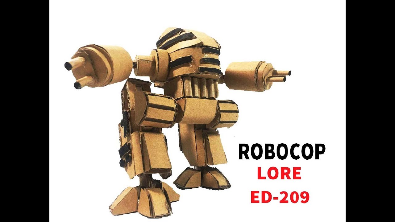 Cách làm ROBOCOP LORE - ED-209 từ bìa carton. DIY cardboard / Robocop ...