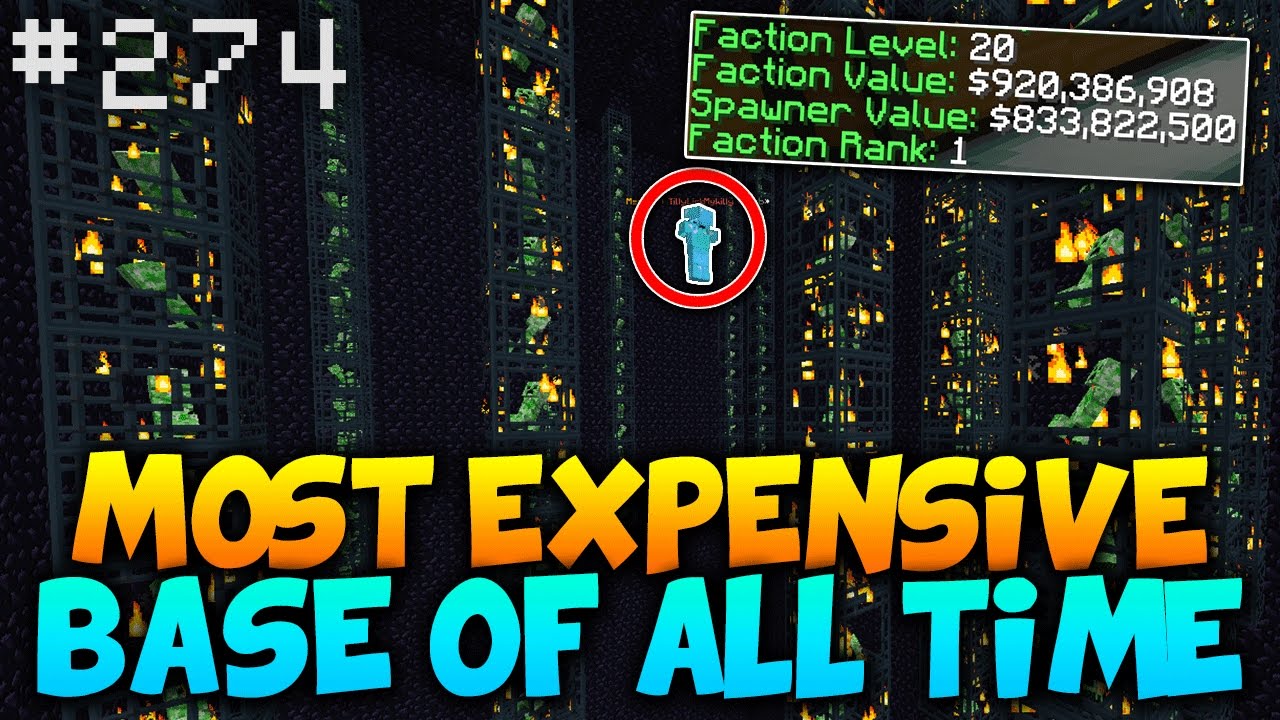 Most EXPENSIVE Factions Base Of ALL TIME! ($1,000,000,000+) | Minecraft ...