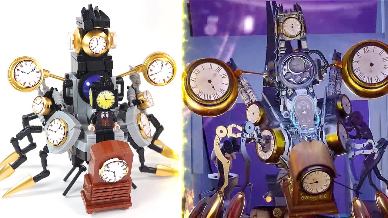 LEGO Skibidi Toilet Multiverse Time Traveler Clockman Machine Clockman ...