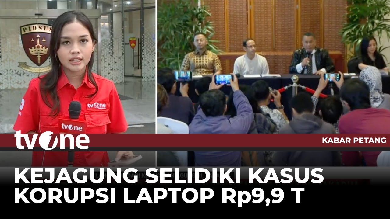 Dugaan Korupsi Laptop Rp9,9 Triliun Masih Diselidiki Kejagung | Kabar Petang tvOne - YouTube