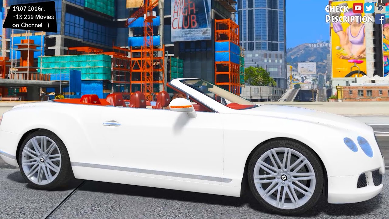 2014 Bentley Continental GT - GTA V MOD | 2.7K / 1440p ! _REVIEW - YouTube