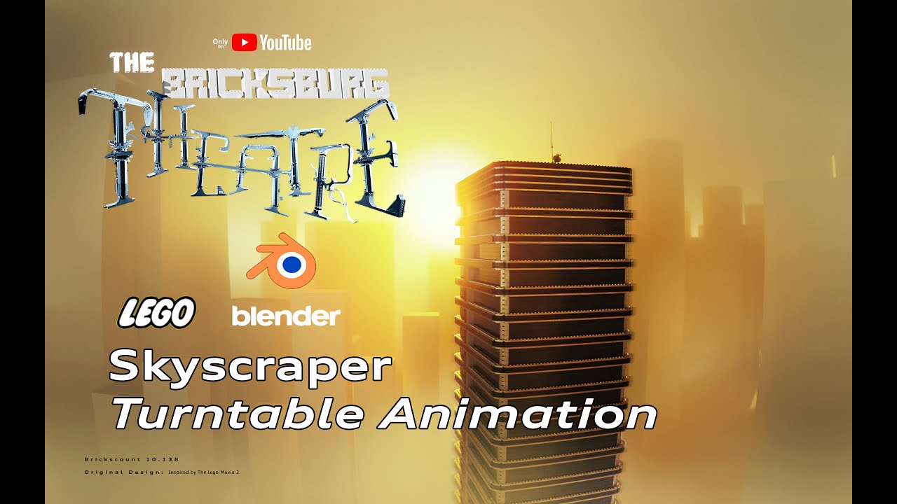 LEGO® Buildings Making-of a Ultimate Skyline PART1 Rendering Bricksburg ...