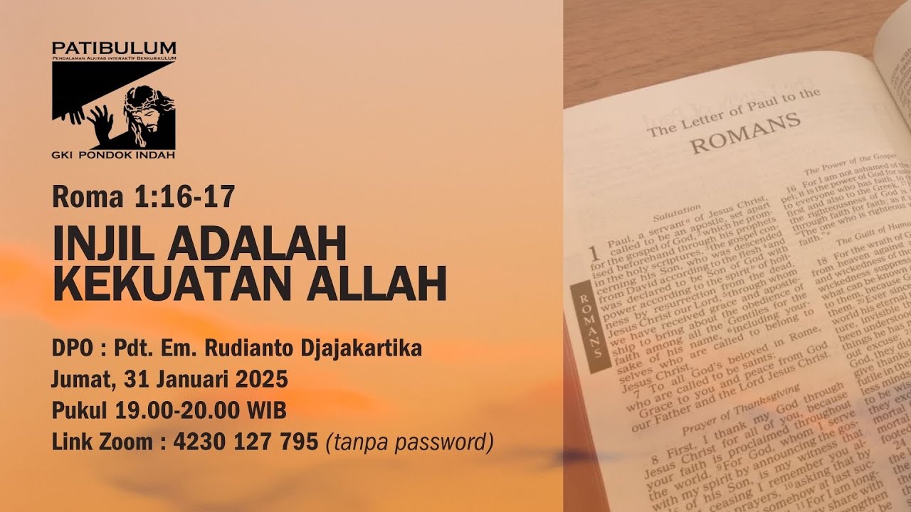 Patibulum - Roma 1:16-17 : Injil Adalah Kekuatan Allah - YouTube