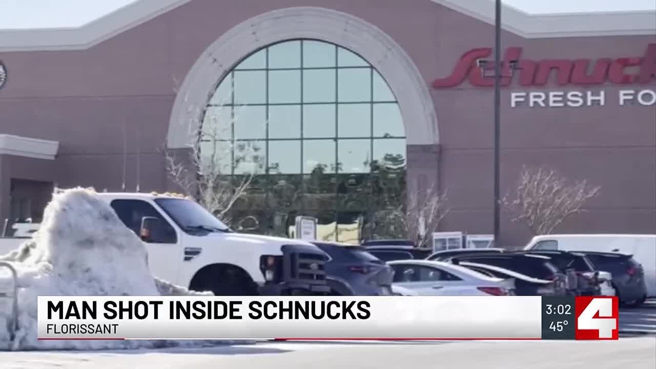 Man shot inside Schnucks in Florissant - YouTube
