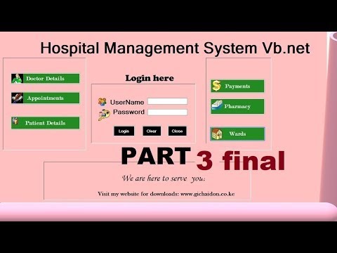 VB net Projects Hospital Management System Vb net Part 3 FINAL - YouTube
