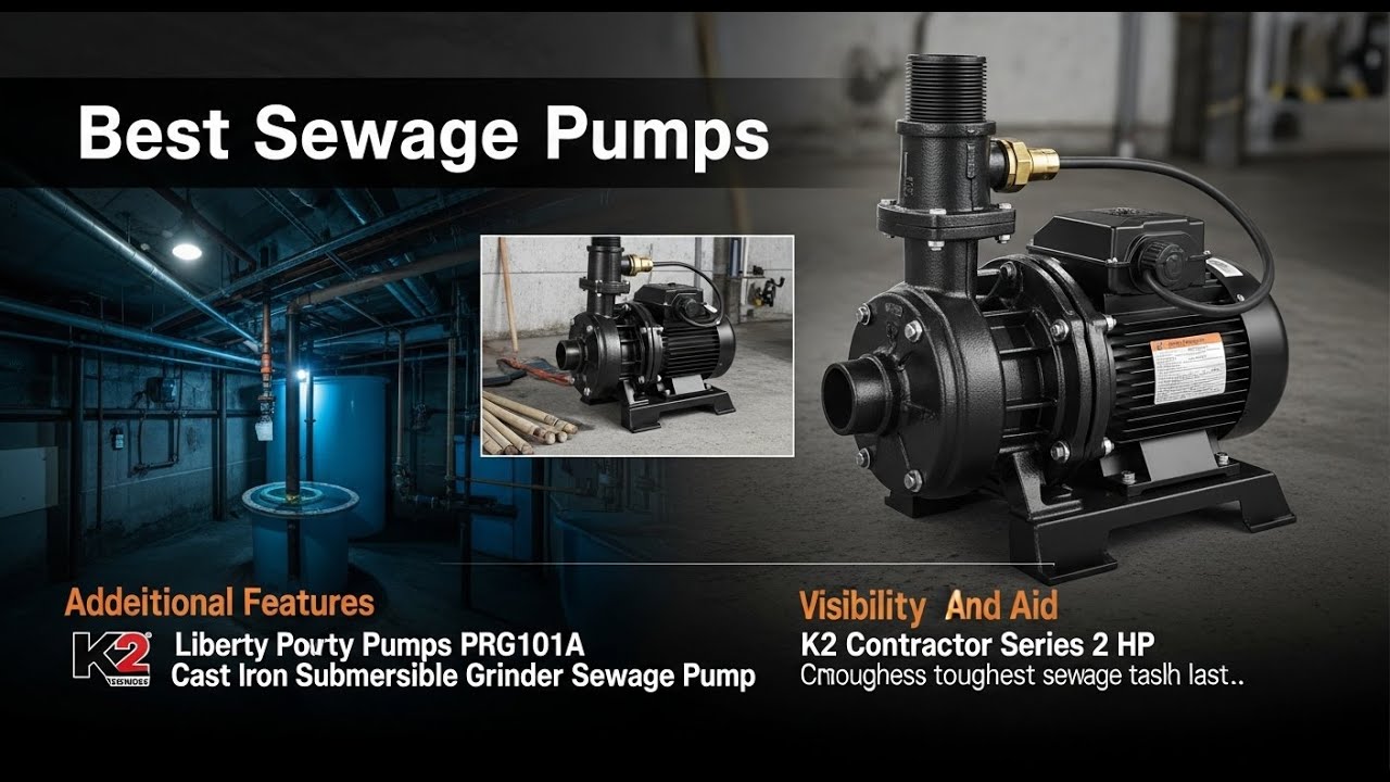 TOP 5 Best Sewage Pumps 2026 | Submersible effluent pump - YouTube