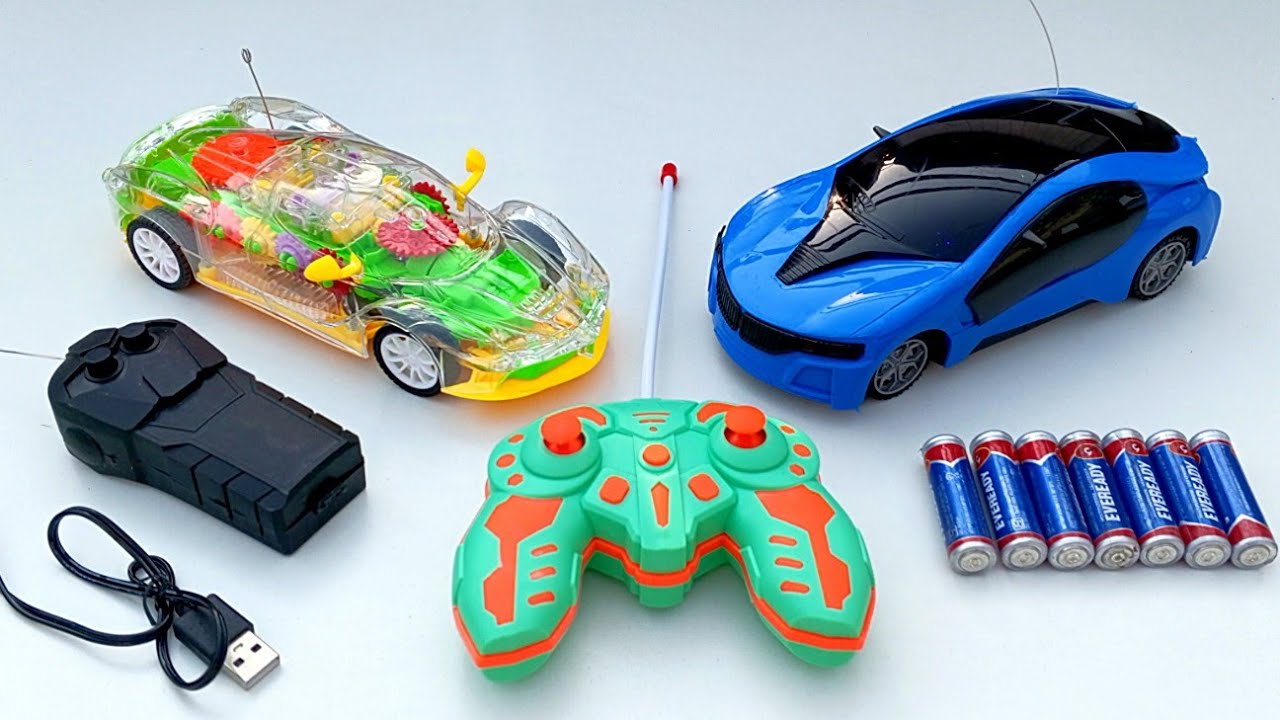 transparent RC car and 3D lighting remote control car unboxing in ...