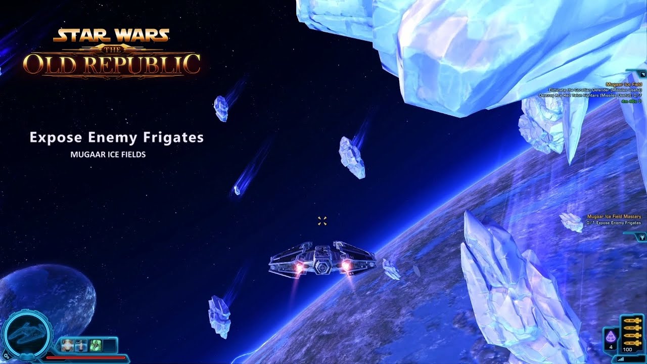 SWTOR - Mugaar Ice field: Expose Enemy Frigates achievement - YouTube
