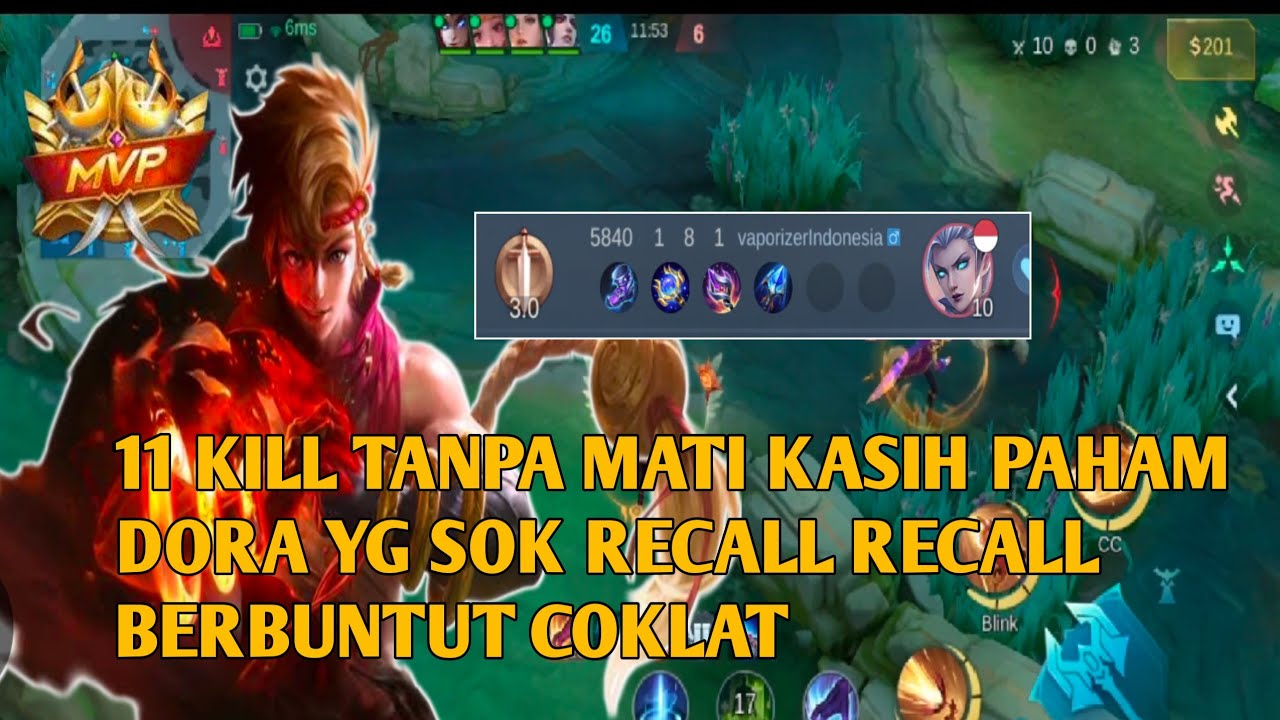 11KILL TANPA MATI YIN BUAT DORA DAPAT HADIAH COKLAT. yin best buid 2024 ...