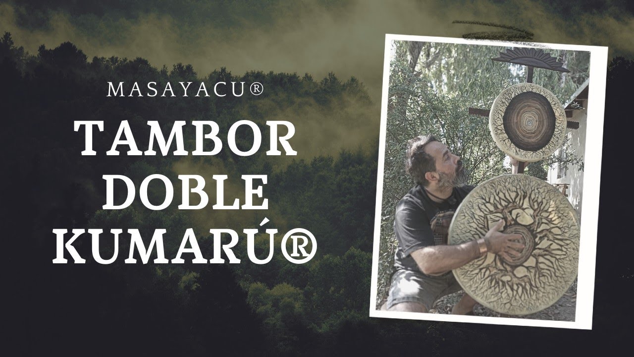 Tambor ancestral DOBLE "Kumarú®" por Tambores Chamánicos Masayacu ...