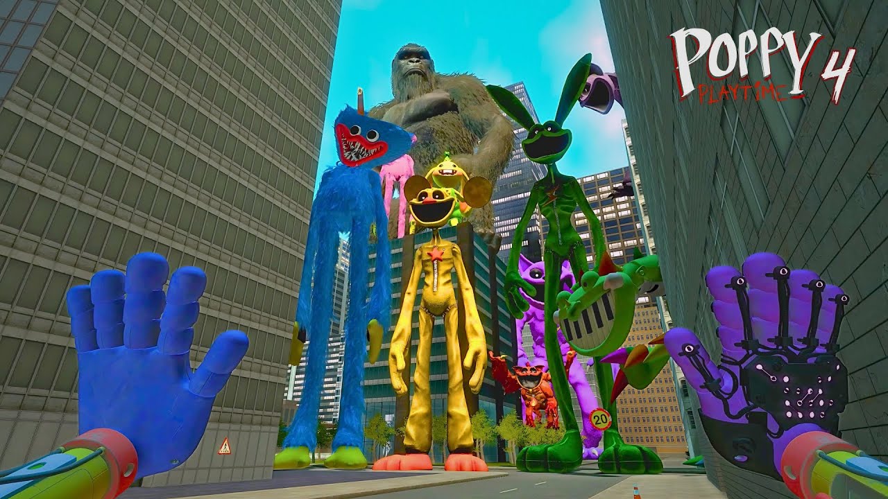 What happens when ALL BIG BOSSES ATTACK in Poppy Playtime Chapter 4 ...