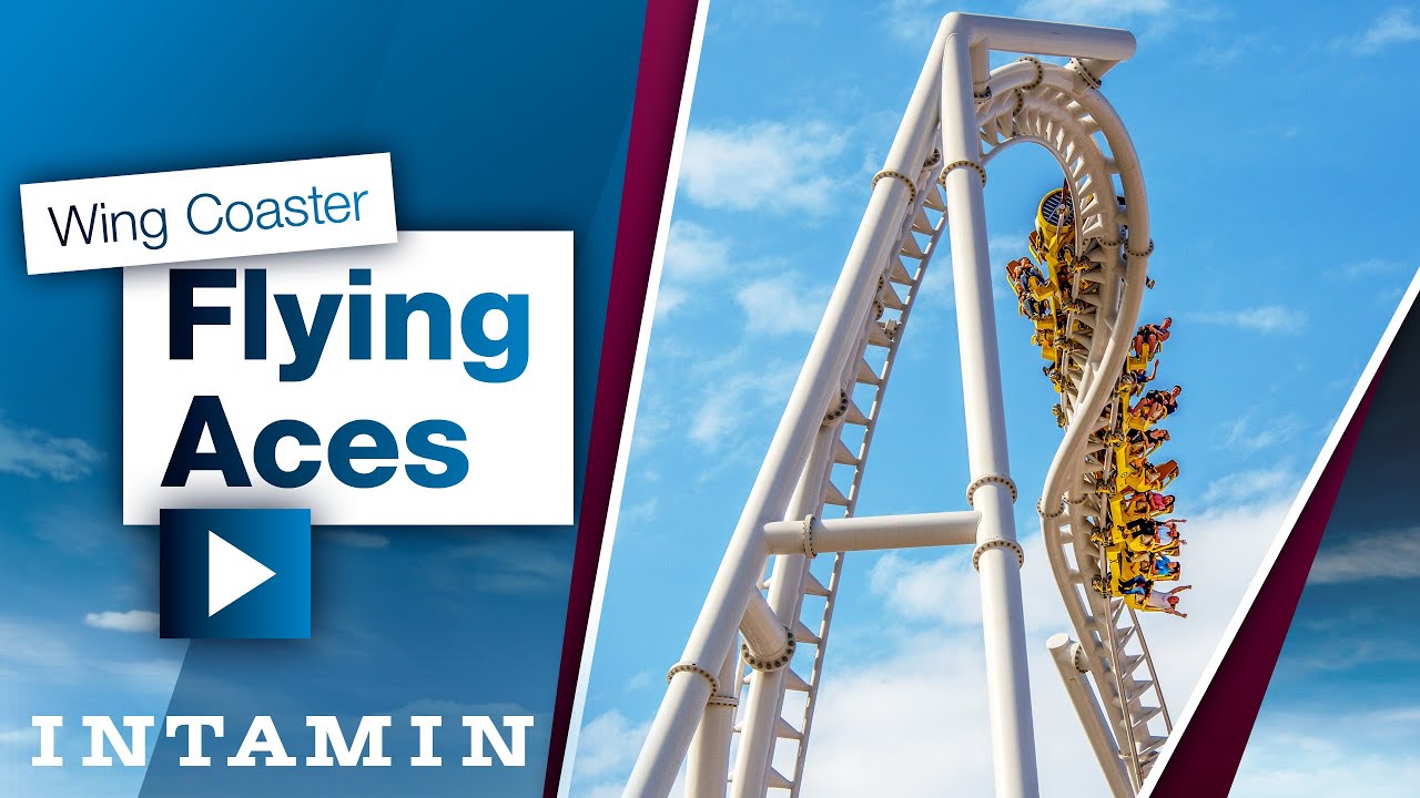 Intamin Wing Coaster | Flying Aces | Ferrari World, UAE - YouTube