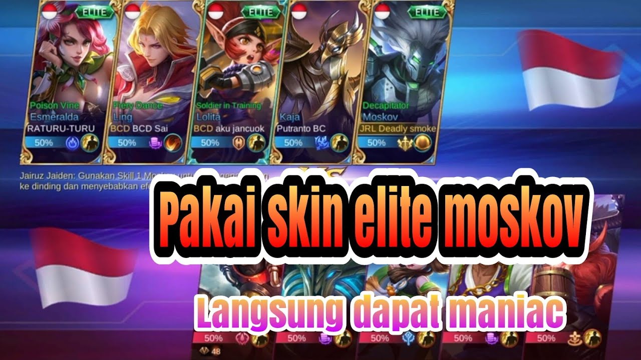 Review skin || ELITE MOSKOV langsung dapat MANIAC...!!!! - YouTube