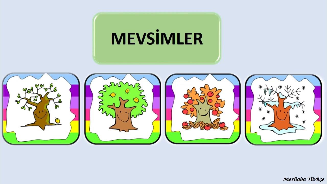 Seasons, weather and nature (35 words) - Mevsimler, hava ve doğa - YouTube