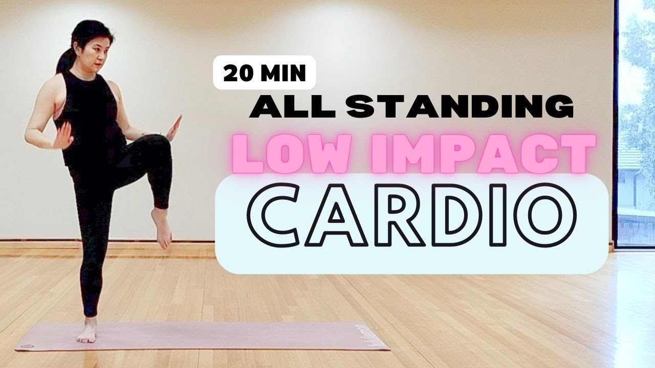 20 MIN ALL LOW IMPACT STANDING CARDIO WORKOUT (No Equipment) // Cardio ...