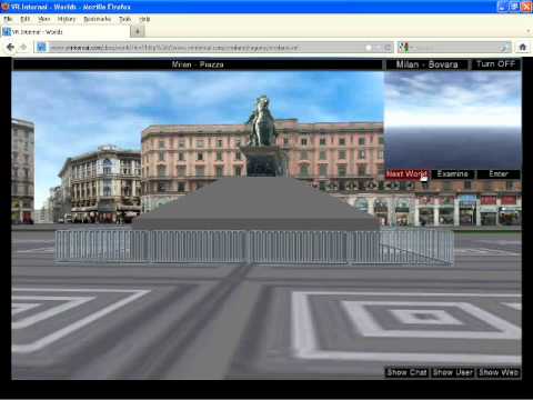 Virtual worlds - Milan, Italy - X3D/VRMl chat world - YouTube
