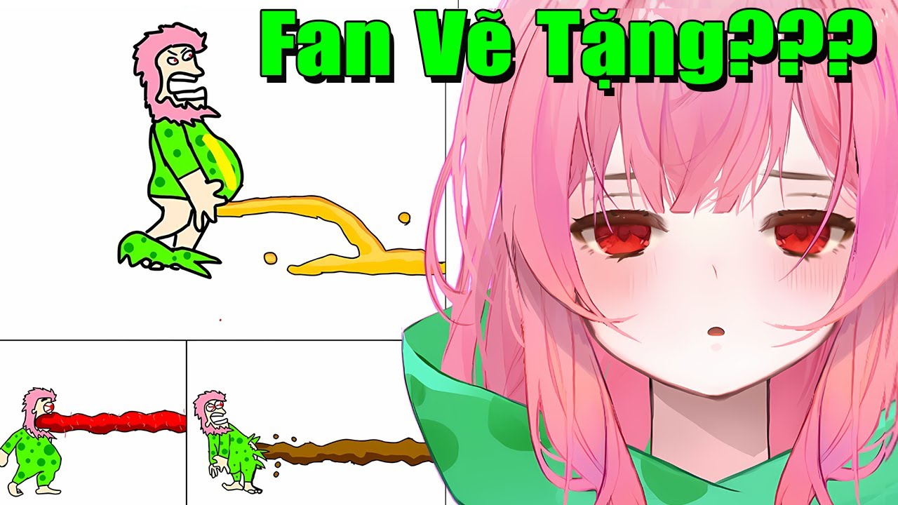 DINO SAKURA REVEW TRANH FANS VẼ SIÊU BỰA | VIETUBER CLIPER - YouTube