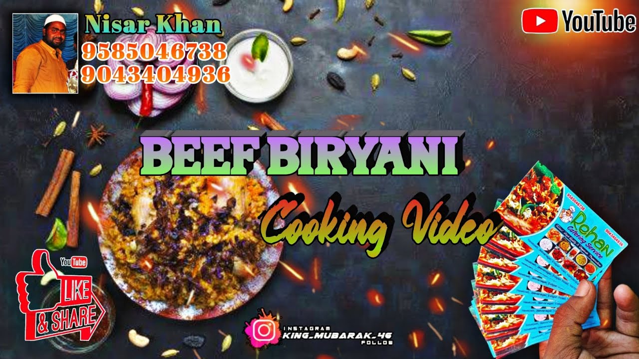 🥰 Beef Biryani Cooking Video/ 👬🏻Guys No Video Skip Full Video👀Watching ...