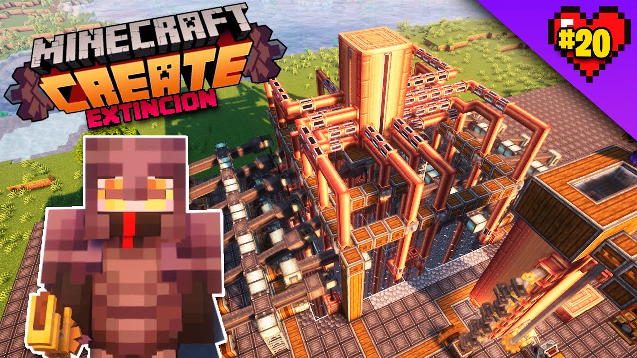 Construí una REFINERIA en minecraft survival CREATE MOD! - YouTube