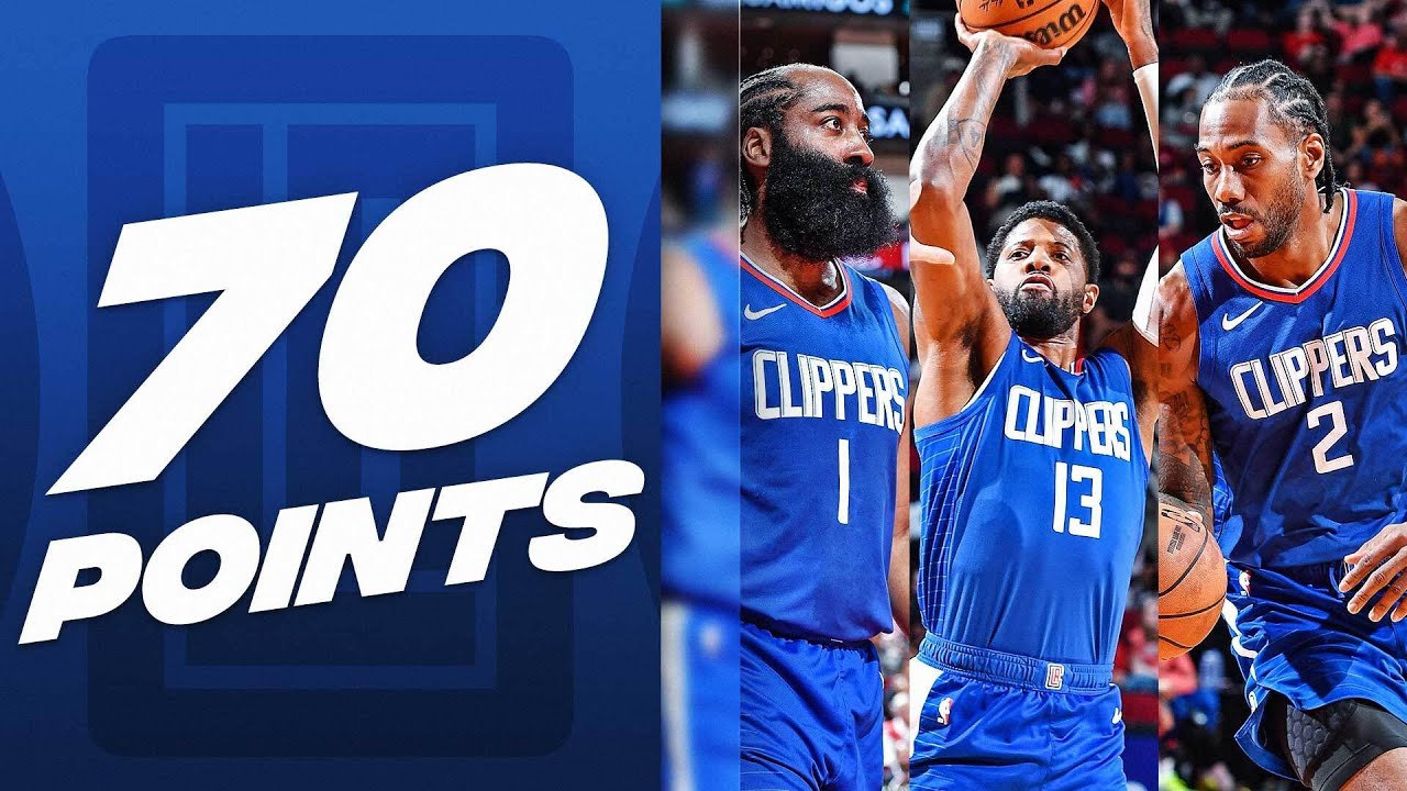 CLIPPERS BIG 3 SHOW OUT! Kawhi Leonard, Paul George & James Harden ...