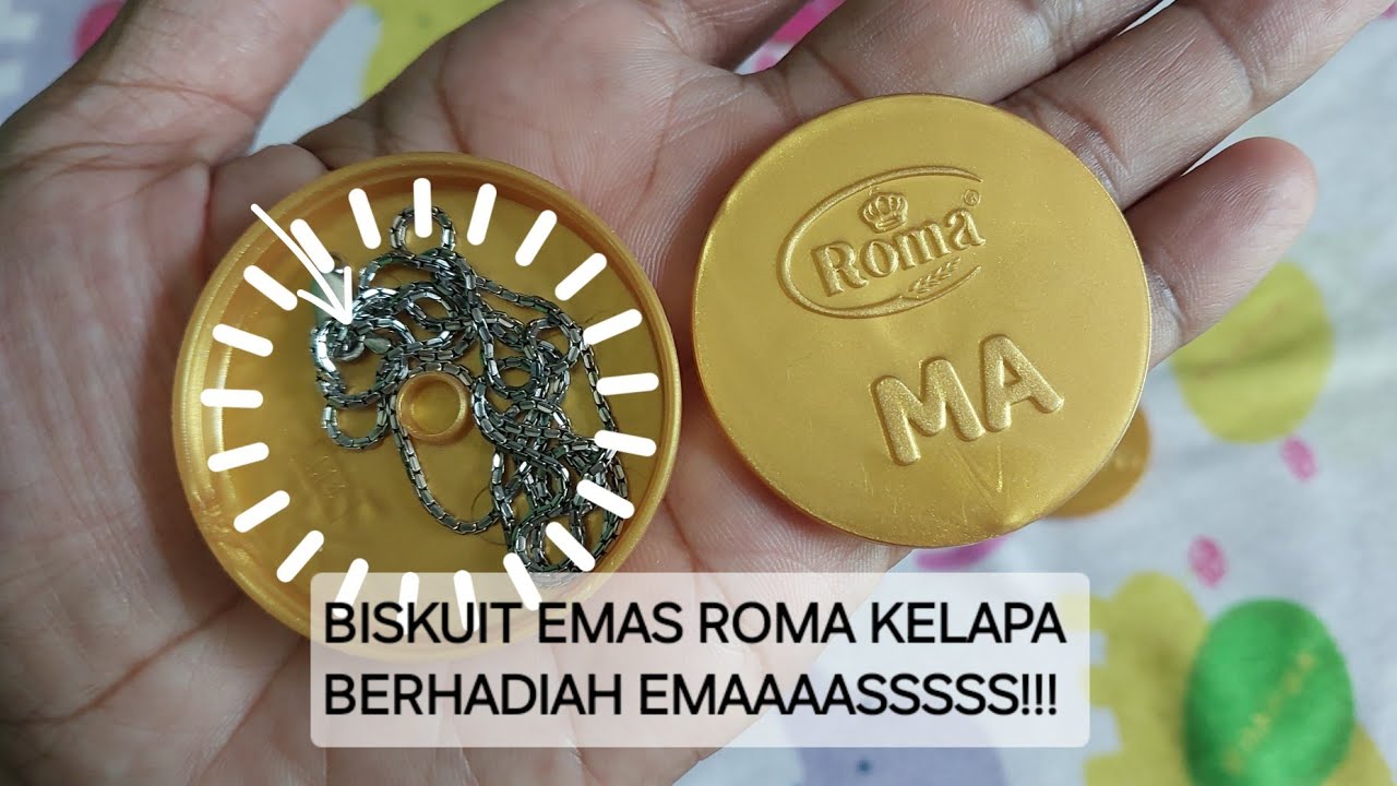 BISKUIT EMAS ROMA KELAPA BERISI EMAS? - YouTube