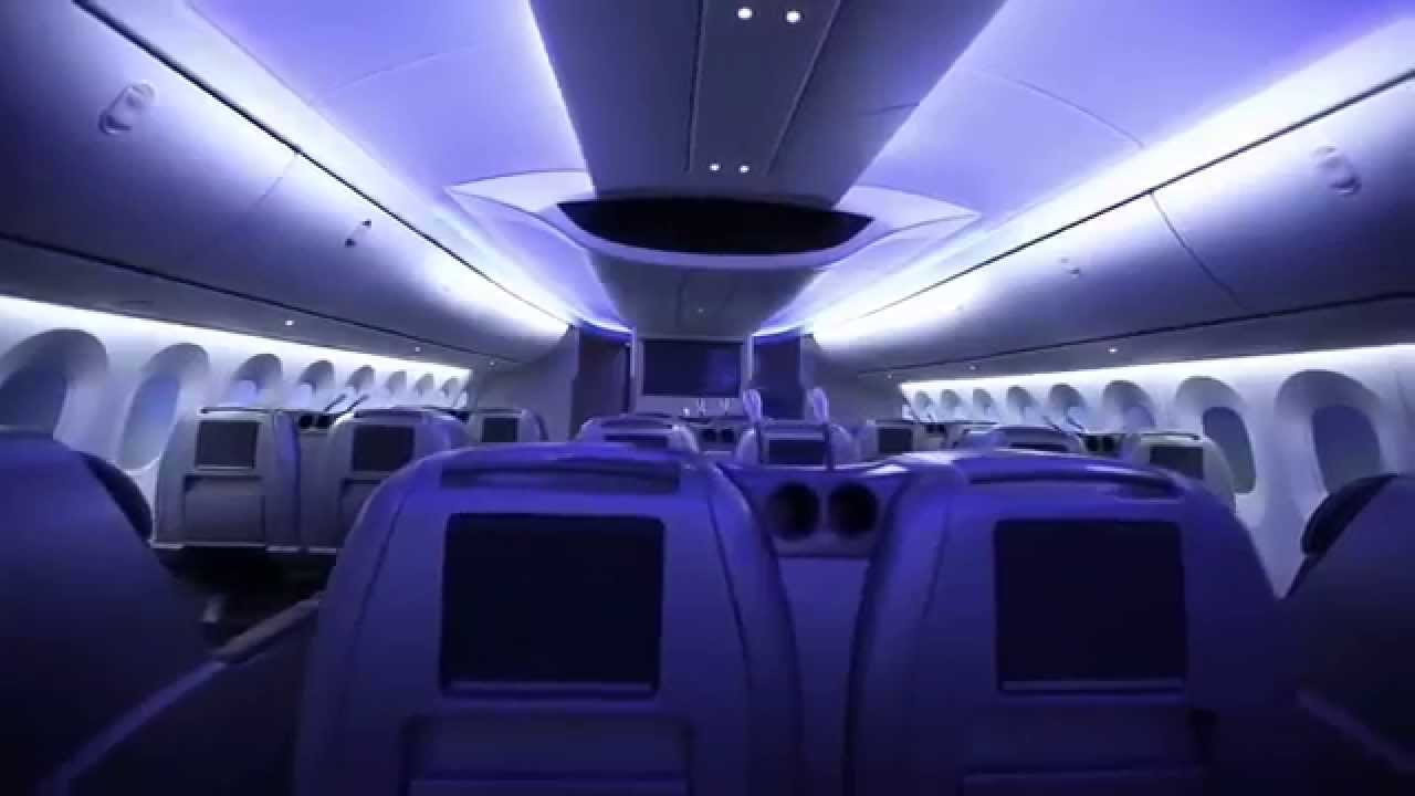 Boeing Sky Interior HD: more space in the sky - YouTube