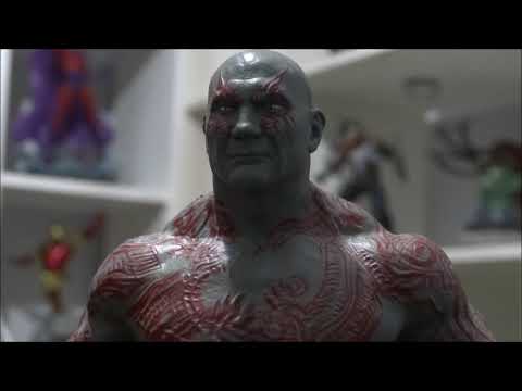 Diamond select gallery drax and groot statue - YouTube