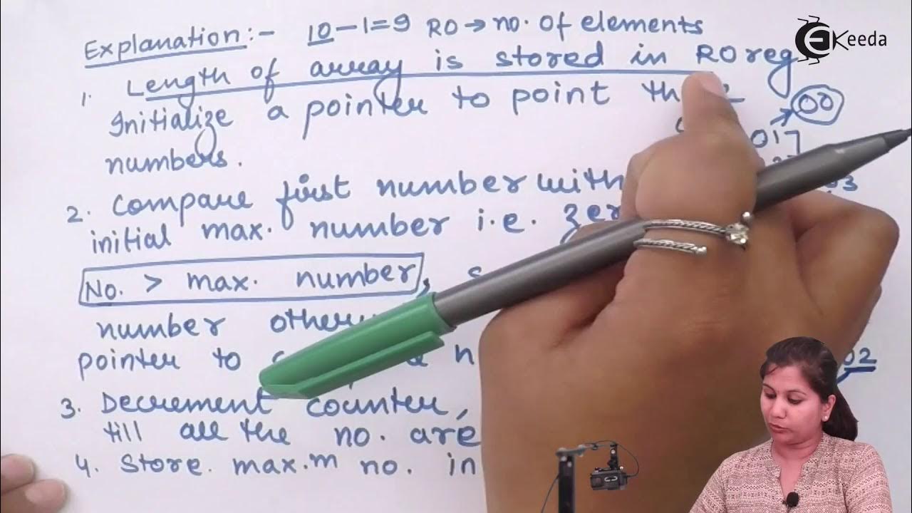 8051 Program To Find Largest Number in the Array - YouTube