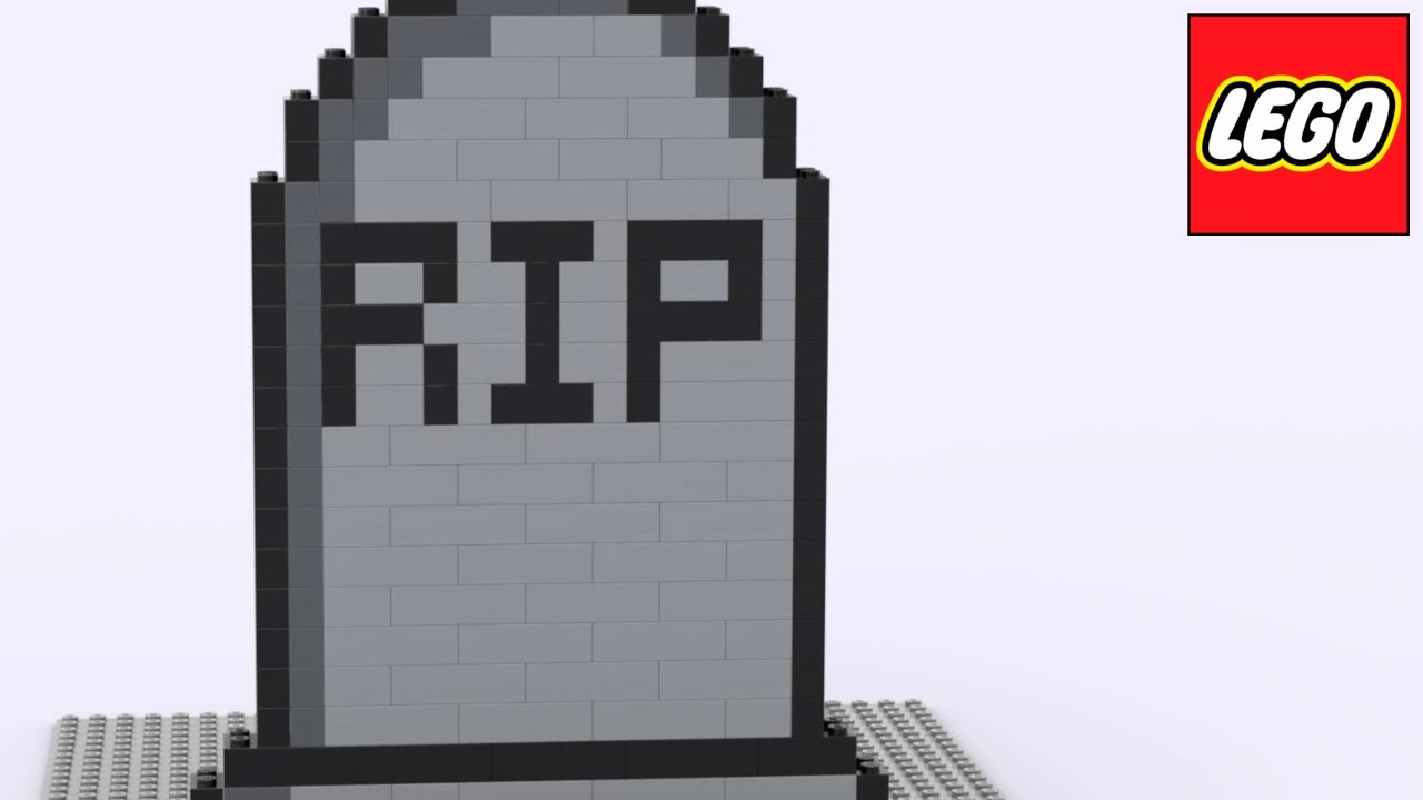 How to build a Lego Tombstone - Halloween Decoration - YouTube