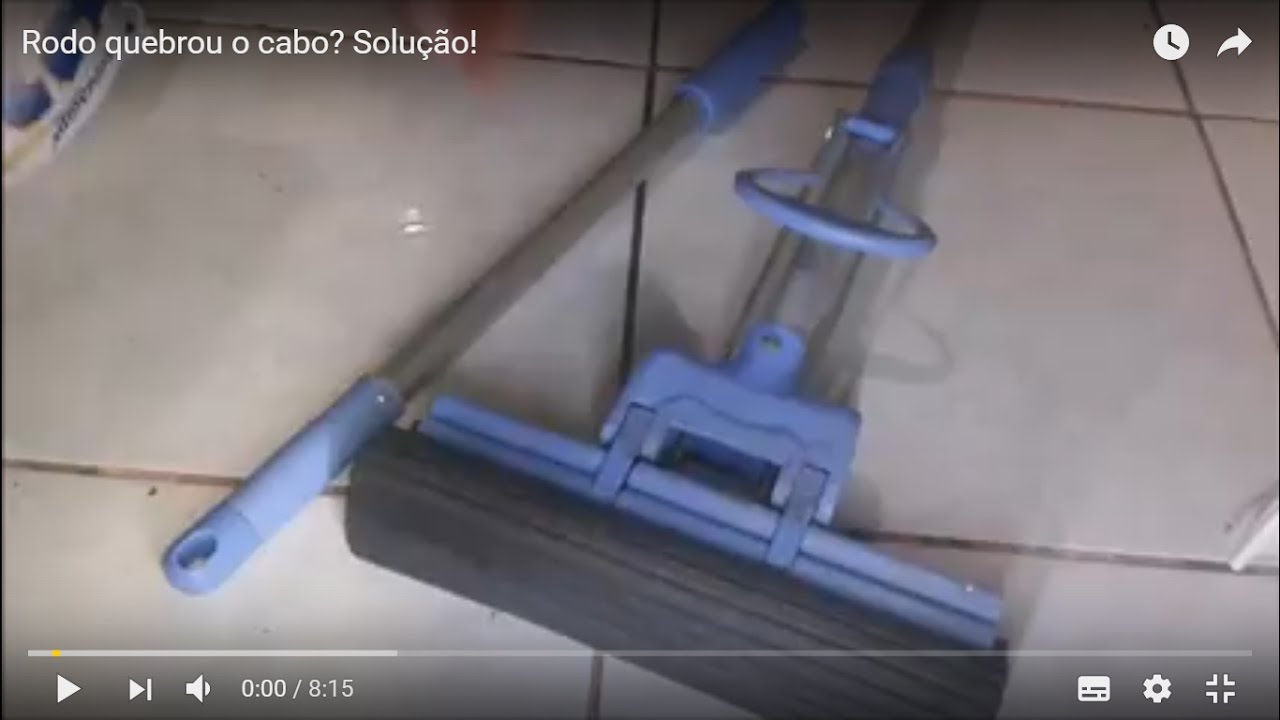 Rodo quebrou o cabo? Solução! - YouTube