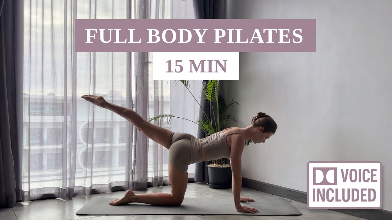 15 Min Full Body Pilates – Morning Burn & Lymph Boost | Voice-Guided ...