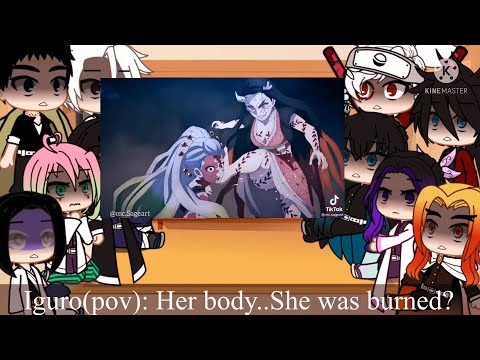 ✨ Hashiras react to Tanjiro, Nezuko vs Daki ✨ || Demon Slayer || Gacha Club || Manga Spoilers