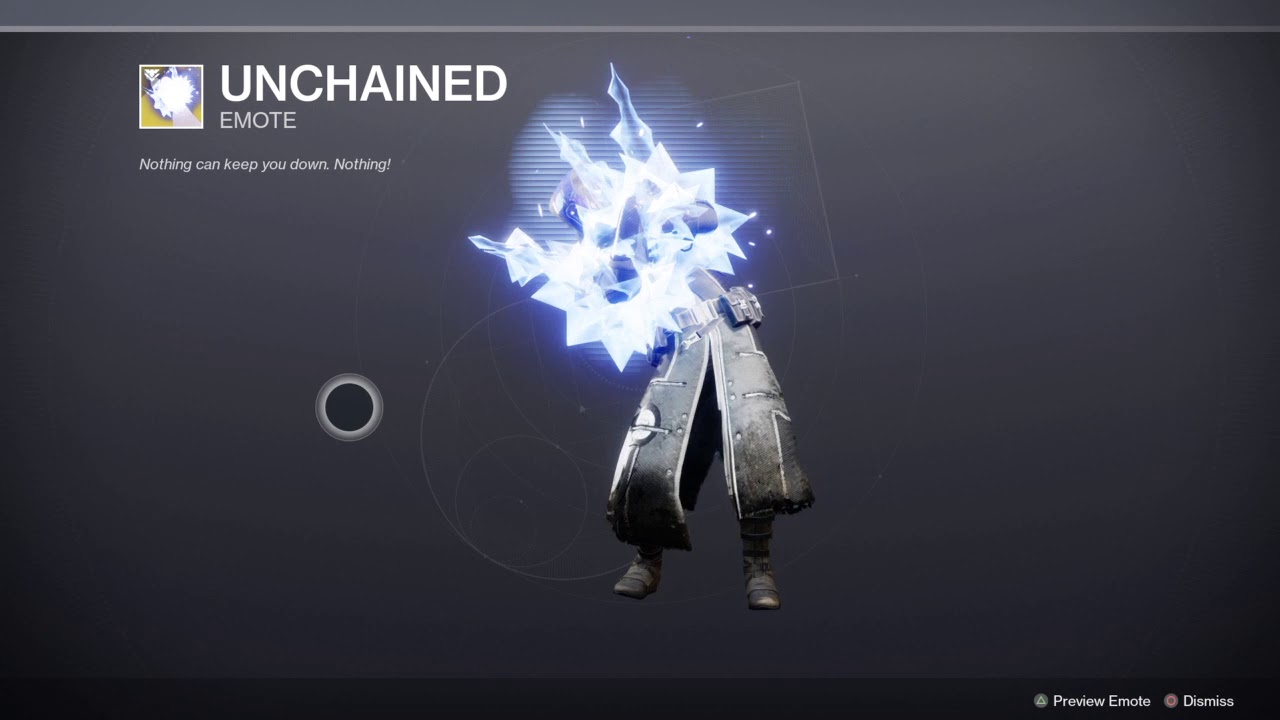 Destiny 2_unchained exotic emote preview - YouTube
