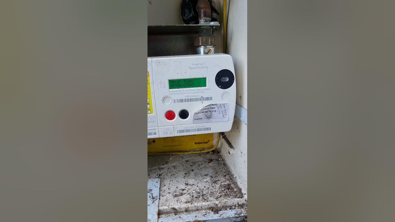 gas consumption reading on Landis & Gyr 370 smart gas meter - YouTube
