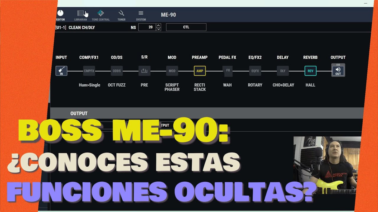 BOSS ME-90...¡TODO LO QUE NECESITAS SABER DEL EDITOR Y CARGAR IRs ...