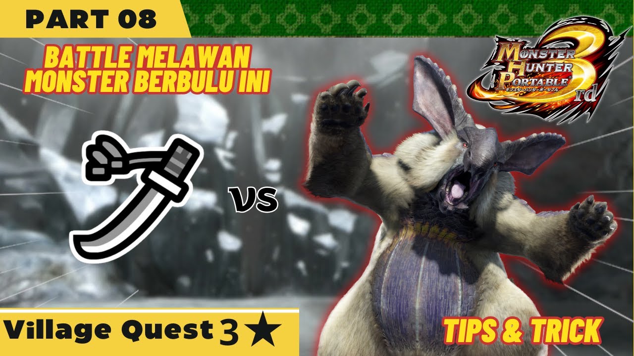 Menantang Monster Gila Berbulu ini - Lagombi [MHP3RD] - Monster Hunter ...