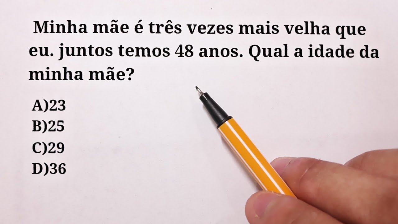 Pensa bem!! 94% ERRAM essa!!! - Matemática Básica - YouTube