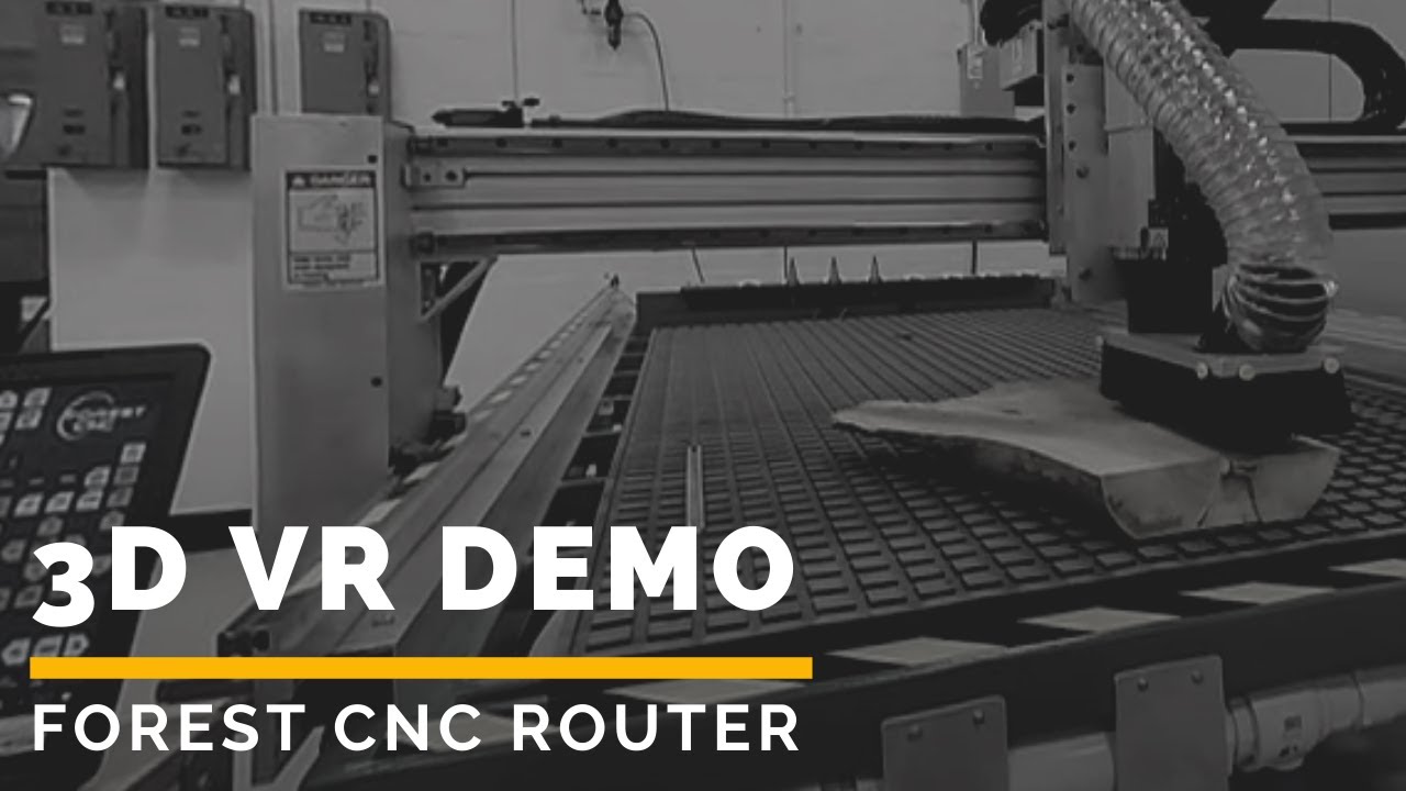 Forest Scientific HS 4x8 ATC CNC Router filmed in 3D VR - YouTube