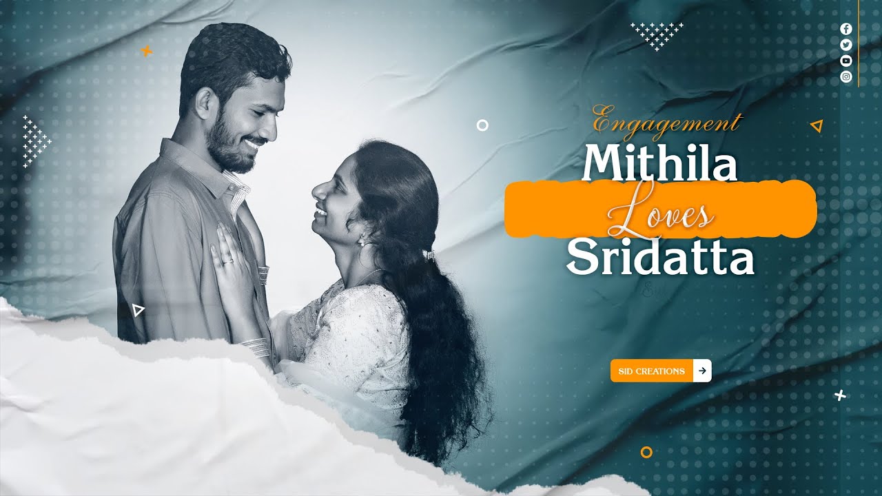Mithila 🤍 Sridatta Reddy's Engagement Ceremony / Shutters By Sid ...