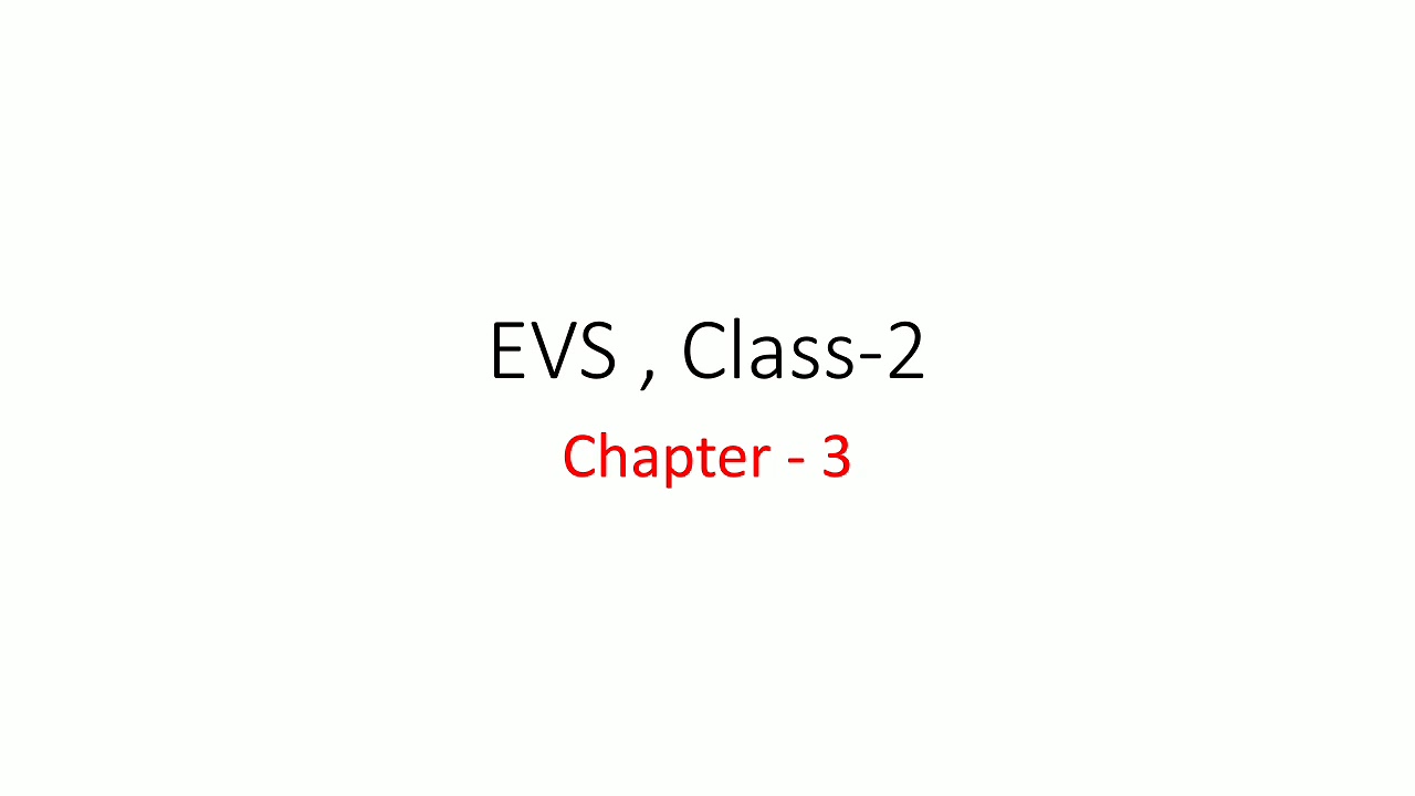 EVS class-2 chapter-3 - YouTube