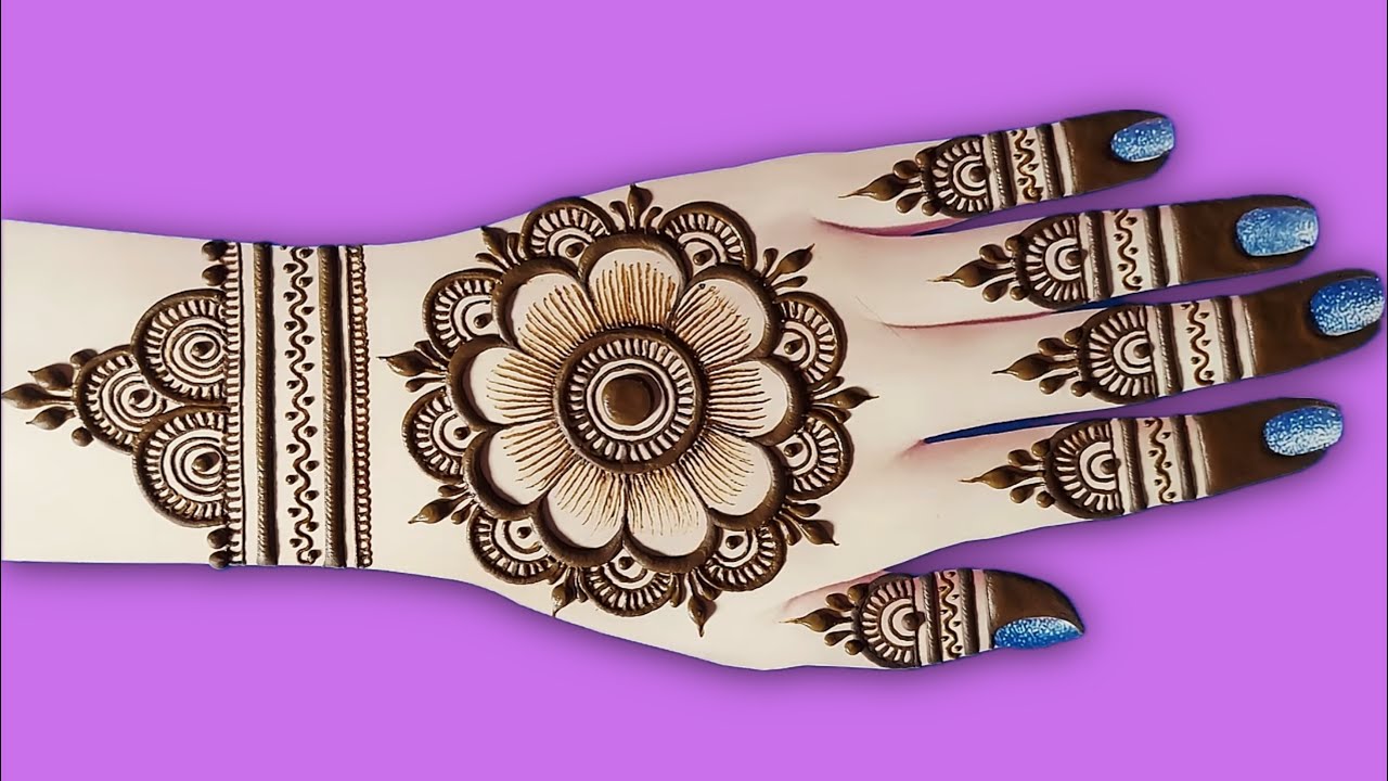 Simple stylish mehndi design | easy Mehendi Designs| Mehndi ki design ...