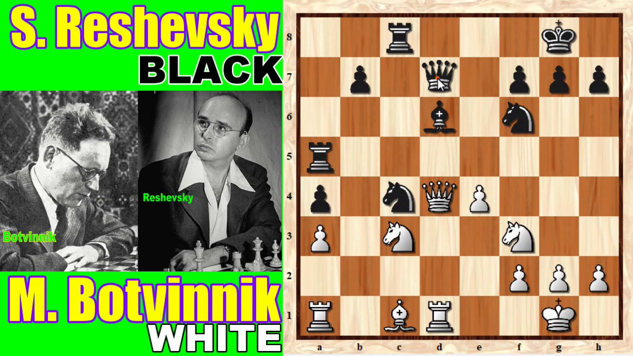 Botvinnik Perfect Chess Tactics thru Indian Defense l Botvinnik Game ...