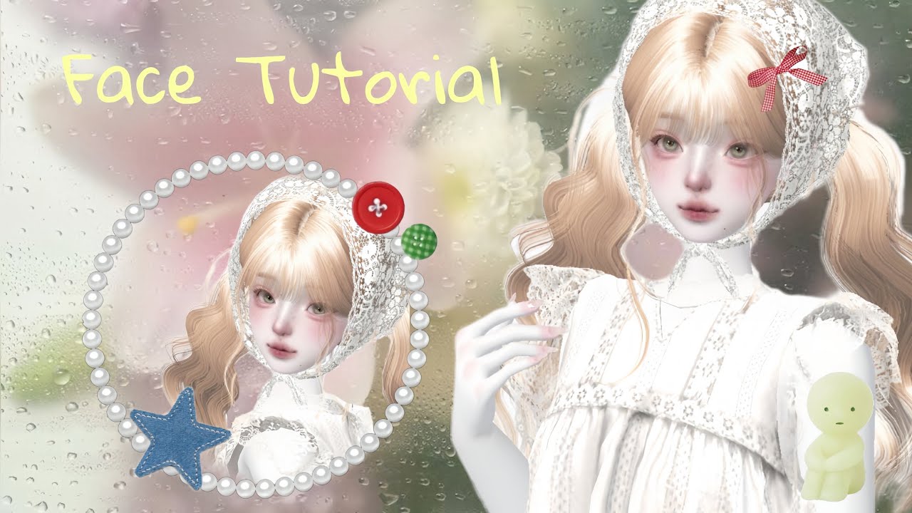 ZEPETO FACE TUTORIAL | Pretty and delicate girl | Zepeto tutorial by ...