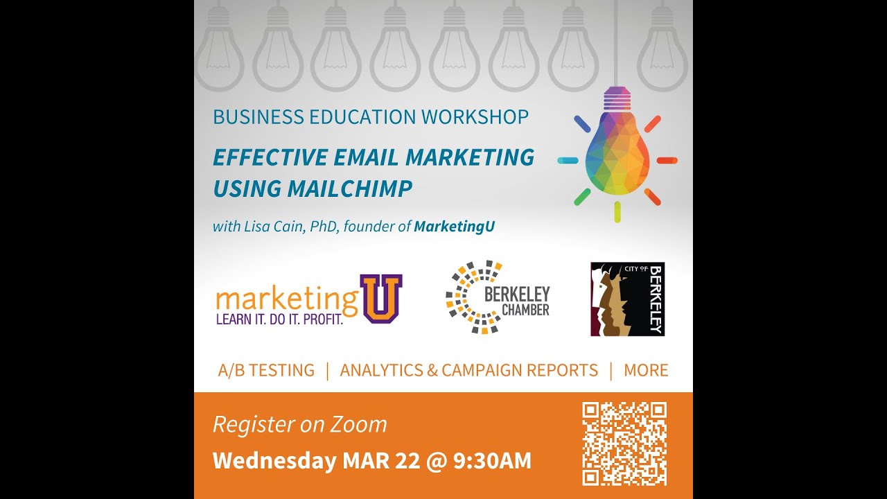Business Education Workshop:Effective Email Marketing Using Mailchimp ...