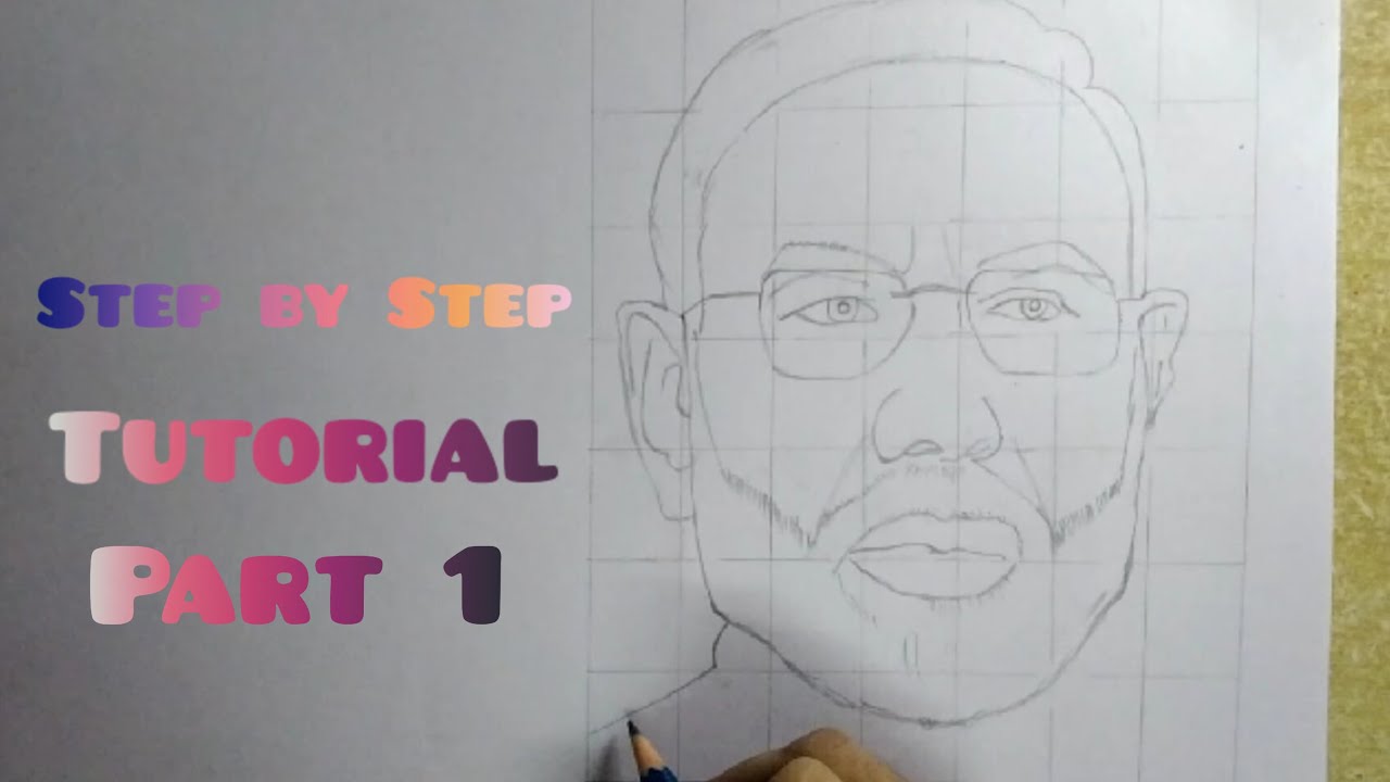 How to Draw Narendra Modi - step by step || Part 1 || Easy Drawing for ...