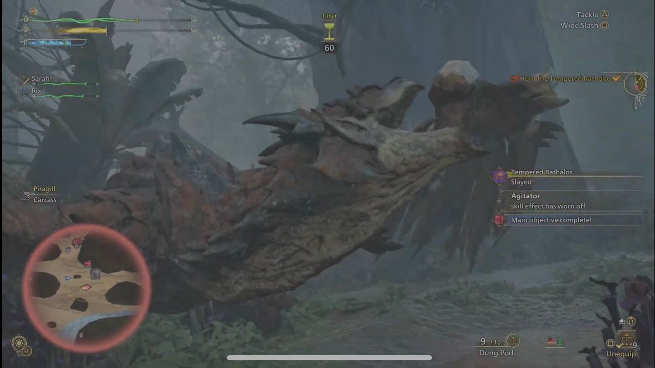 Monster Hunter Wilds Tempered Rathalos w/ Rix & Sarah 4K - YouTube