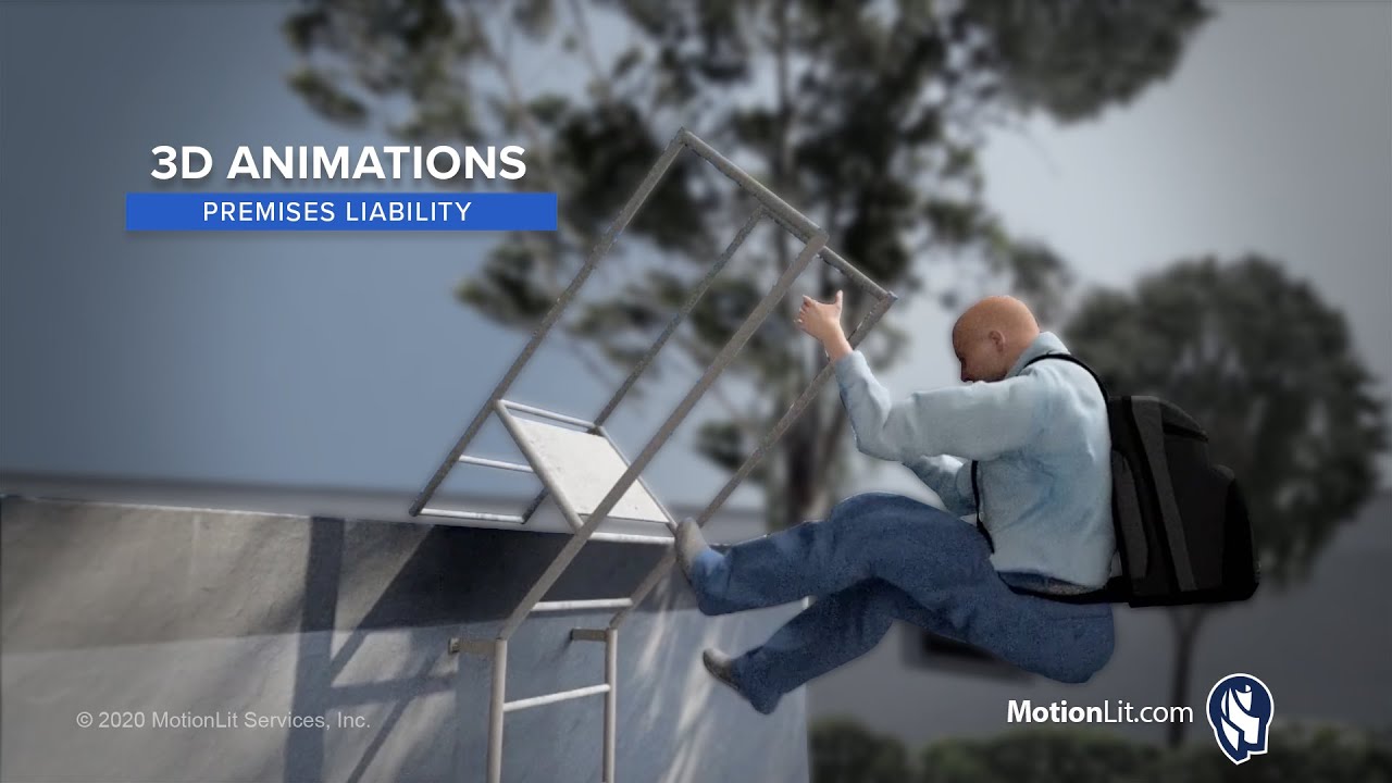 3D Animation Shows Premises Liability of Broken Ladder - YouTube